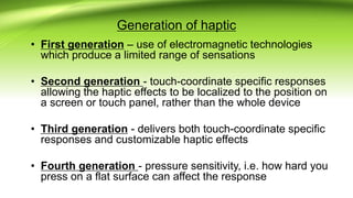 Haptic technology | PPT