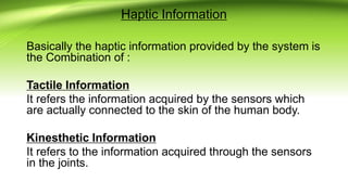 Haptic technology | PPT