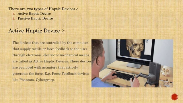 Haptic technology | PPTX | Computing | Technology & Computing