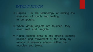 Haptic technology | PPT