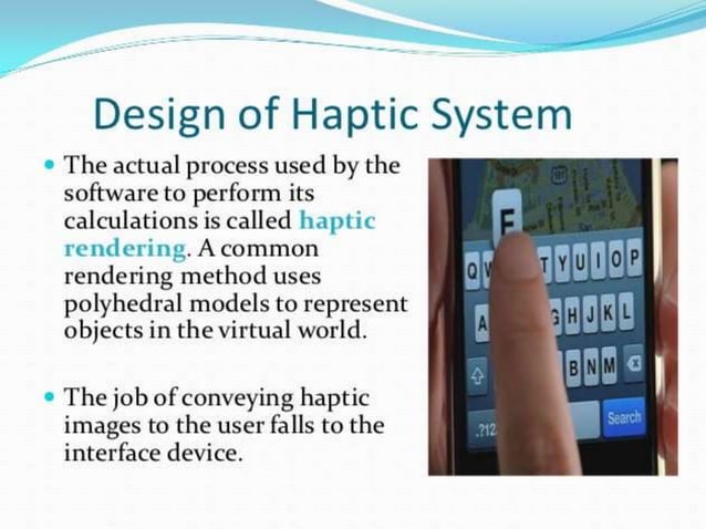 Haptic technology ppt | PPT | Free Download