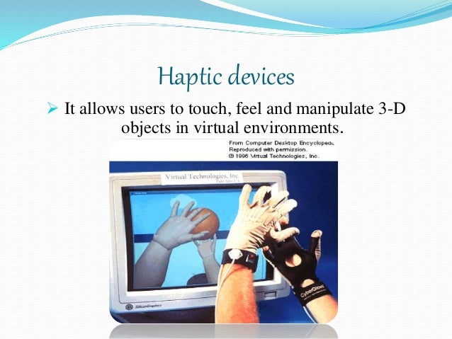 Haptic touch feedback technology ppt