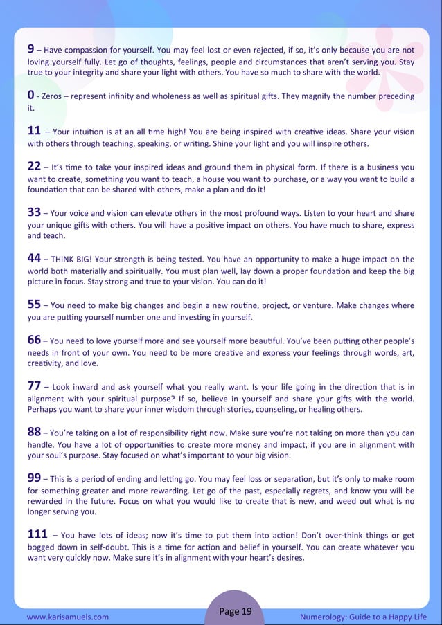 Numerology guide to a happy life (ebook) | PDF