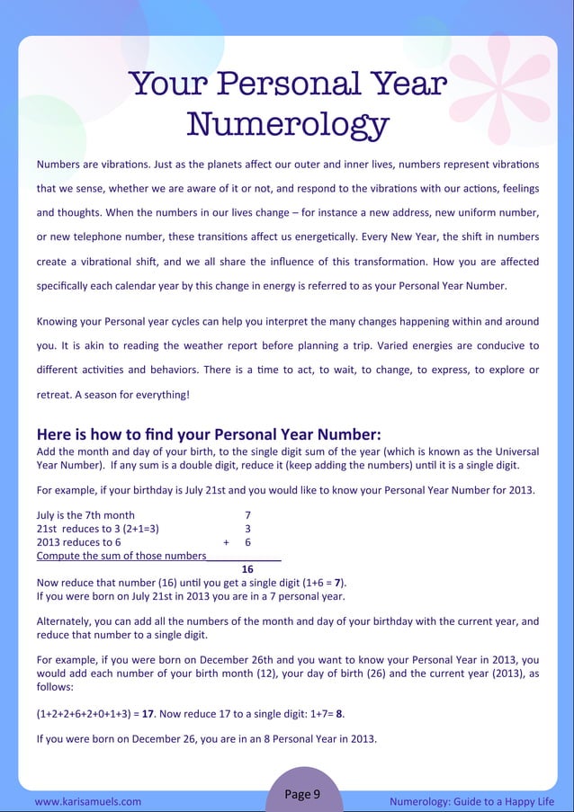 Numerology guide to a happy life (ebook) | PDF