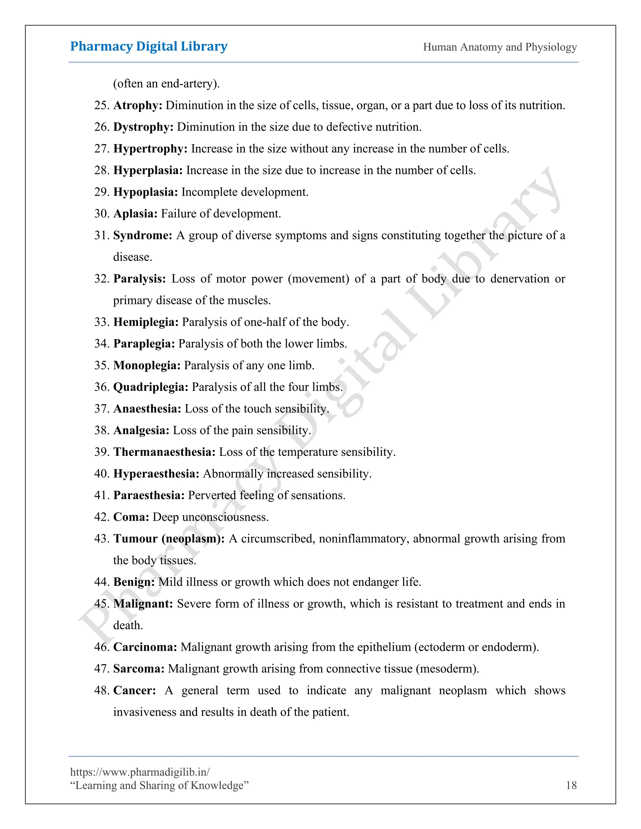 Introduction and scope of Anatomy & Physiology | PDF