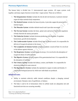 Introduction and scope of Anatomy & Physiology | PDF