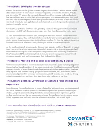 Improving Study Start Up and Recruitment for a Drug-Device Clinical Trial Case Study | PDF ...