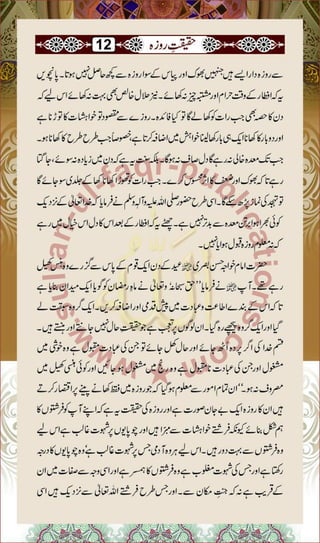 Haqeeqat e Roza | PDF