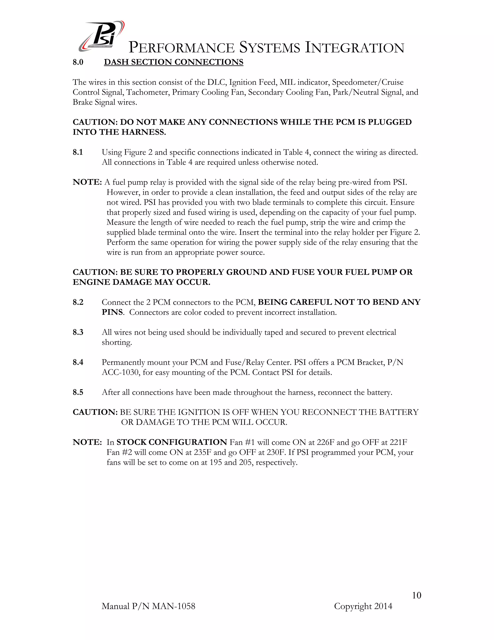 Manual: 2005 and Newer - LS2 LS3 Drive By EFI Wiring Harness | PDF
