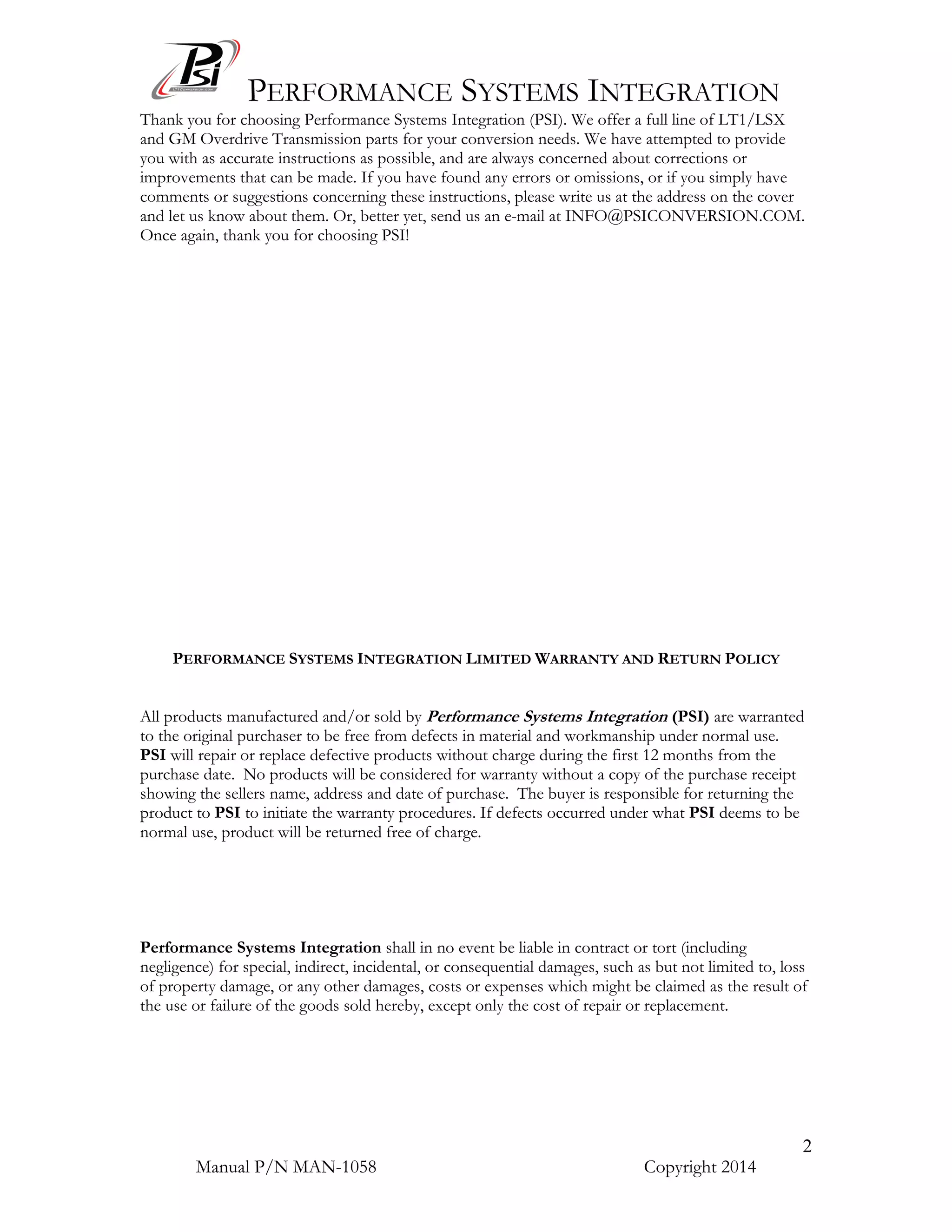 2005- Current LS2/LS3 Drive by Cable | Electronic Fuel Injection ...