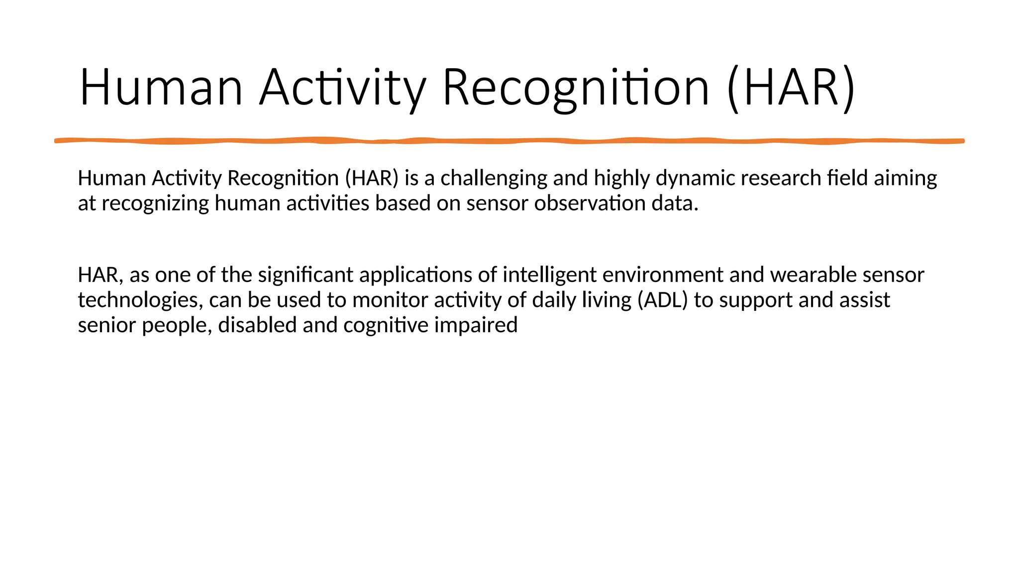 Human Activity Recognition From Sensor Data Ppt