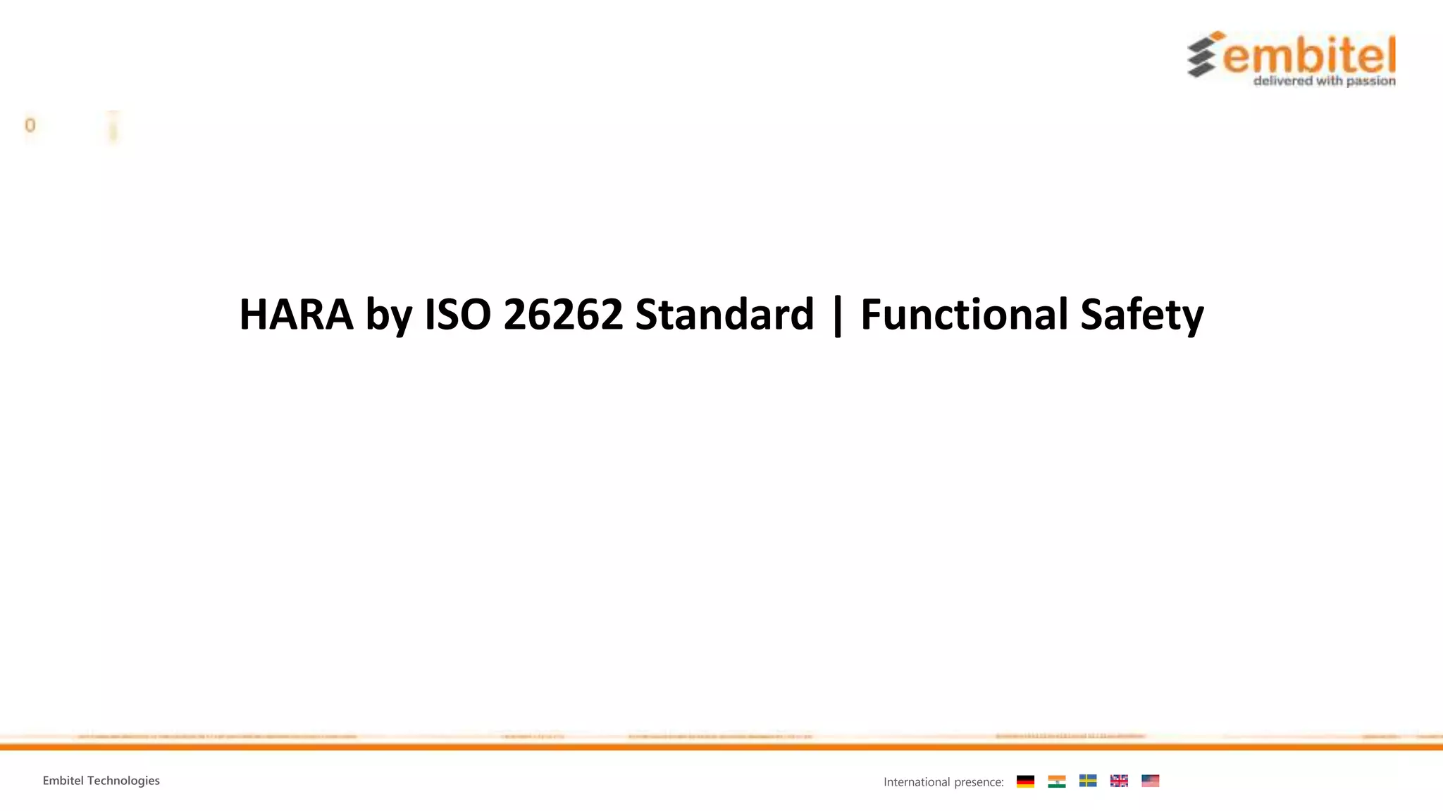 HARA ISO 26262: What is HARA and Why is it Required? | PPTX