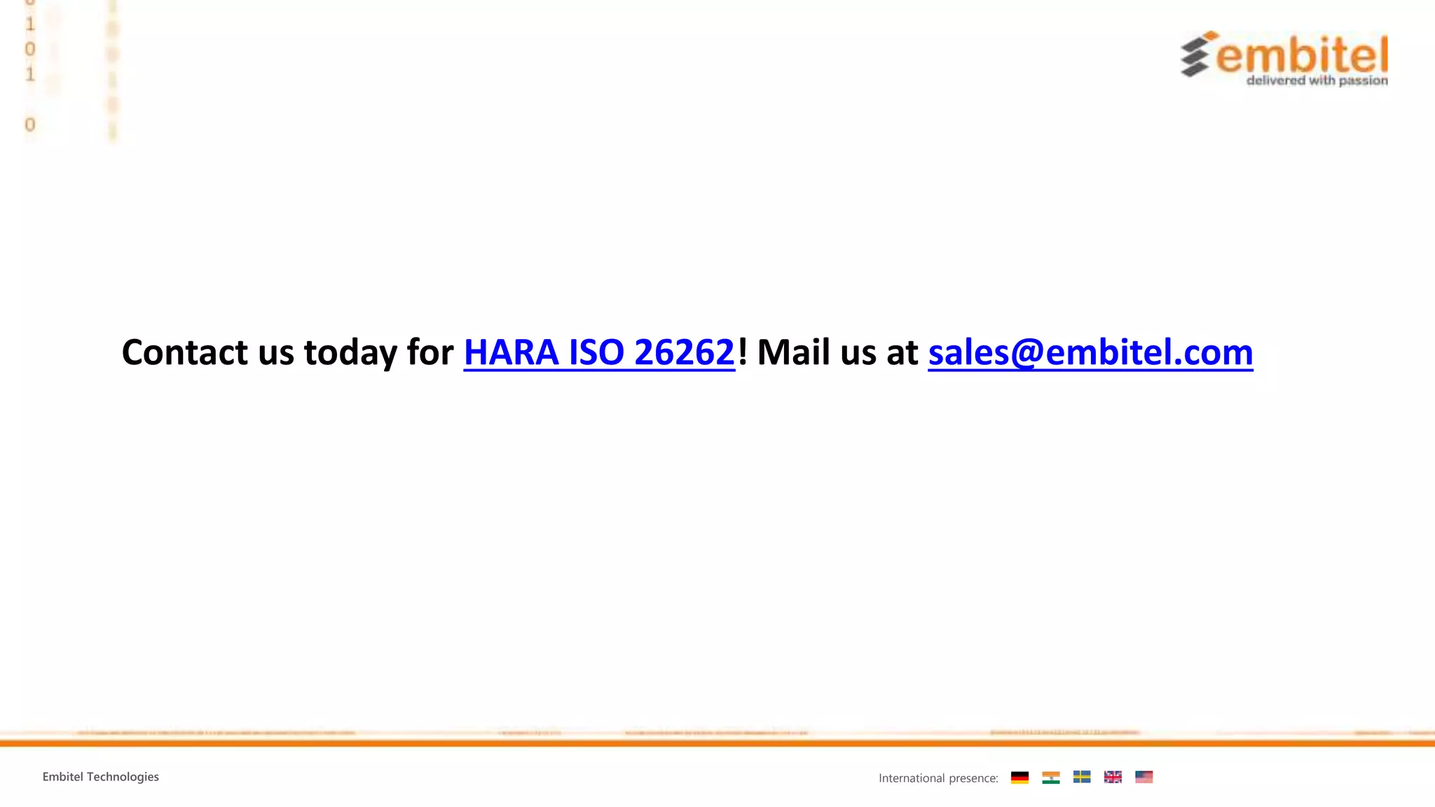 HARA ISO 26262: What is HARA and Why is it Required? | PPTX