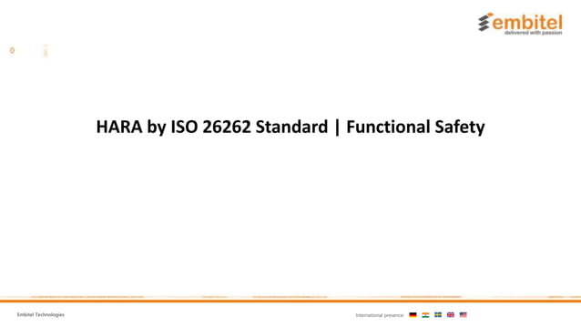 HARA ISO 26262: What is HARA and Why is it Required? | PPTX