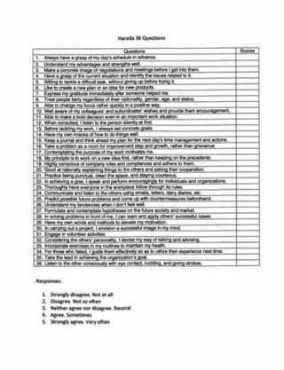 Harada Method Templates | PDF