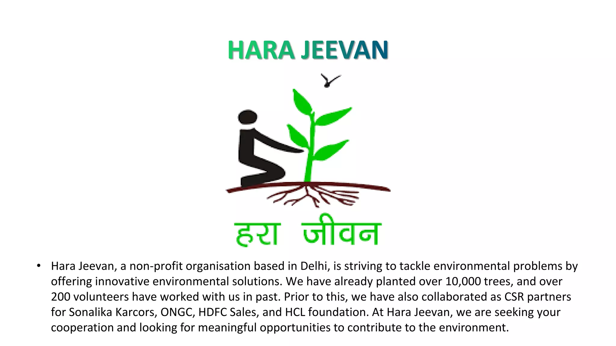 Hara jeevan ppt converted | PDF | Agriculture | Industries