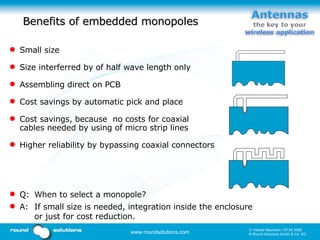 Antennas: the key to your wireless application Harald Naumann Round ...