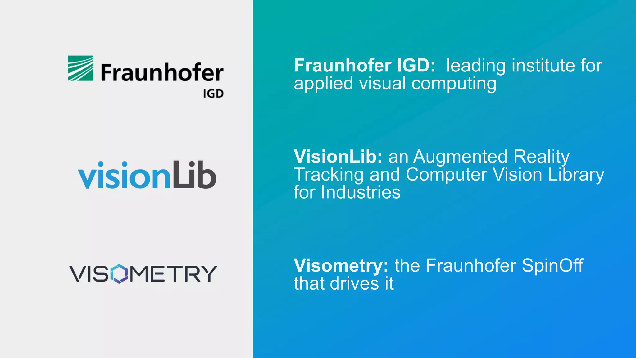 Harald Wuest (Visometry): Why Model Tracking is the Future of Industrial AR! | PPT