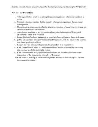 harambe civic final exam for tvt 2014.docx