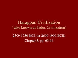 harappan civilisation(Indus valley civilization).ppt