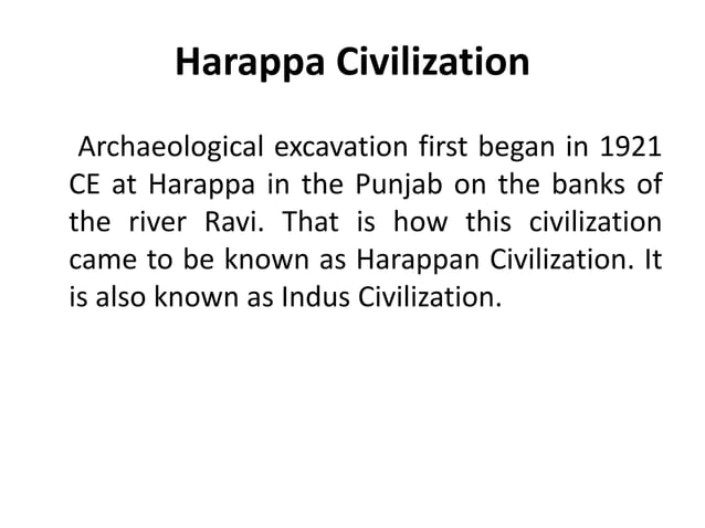 Harappa civilization | PPT