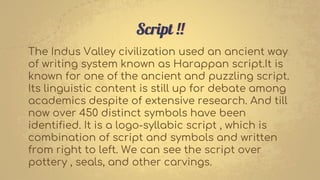 history of lost civilization of india- Harappan civilization | PPTX