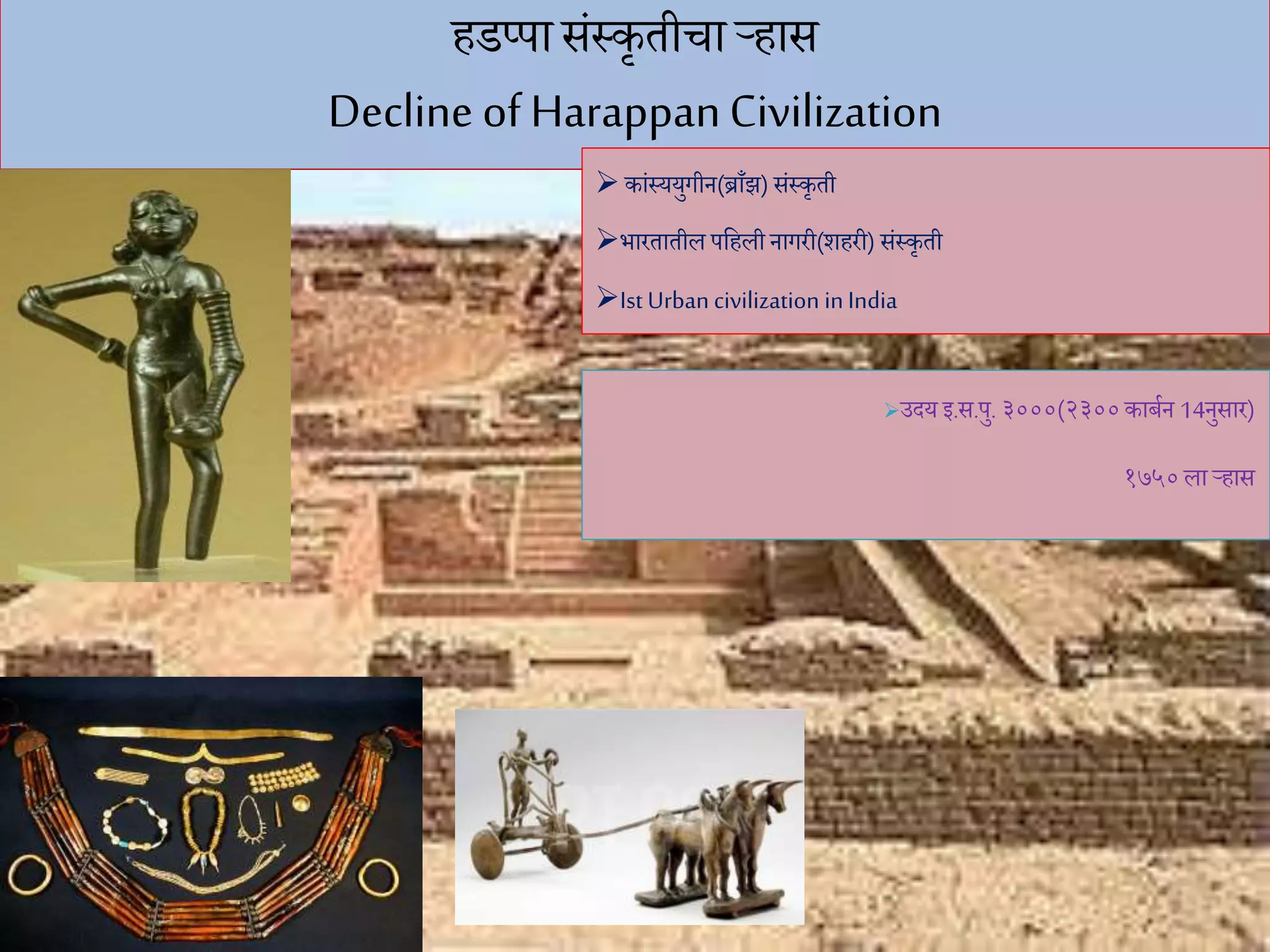 Harappan civilization or indus valley civilization decline by dr ...