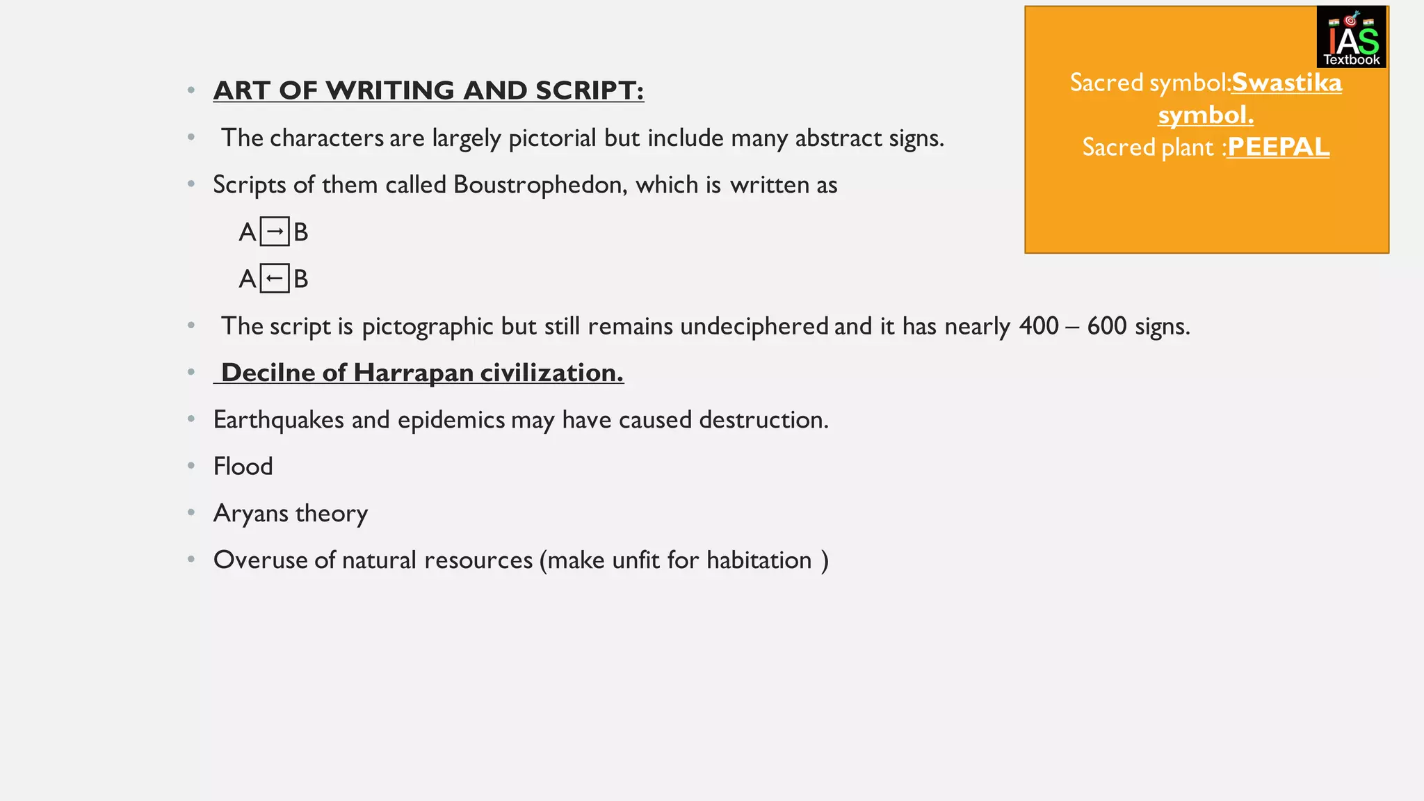 Harappan civilization and its decline& art& culture | PDF
