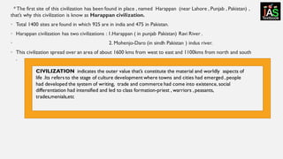 Harappan civilization and its decline& art& culture | PDF | Hinduism ...