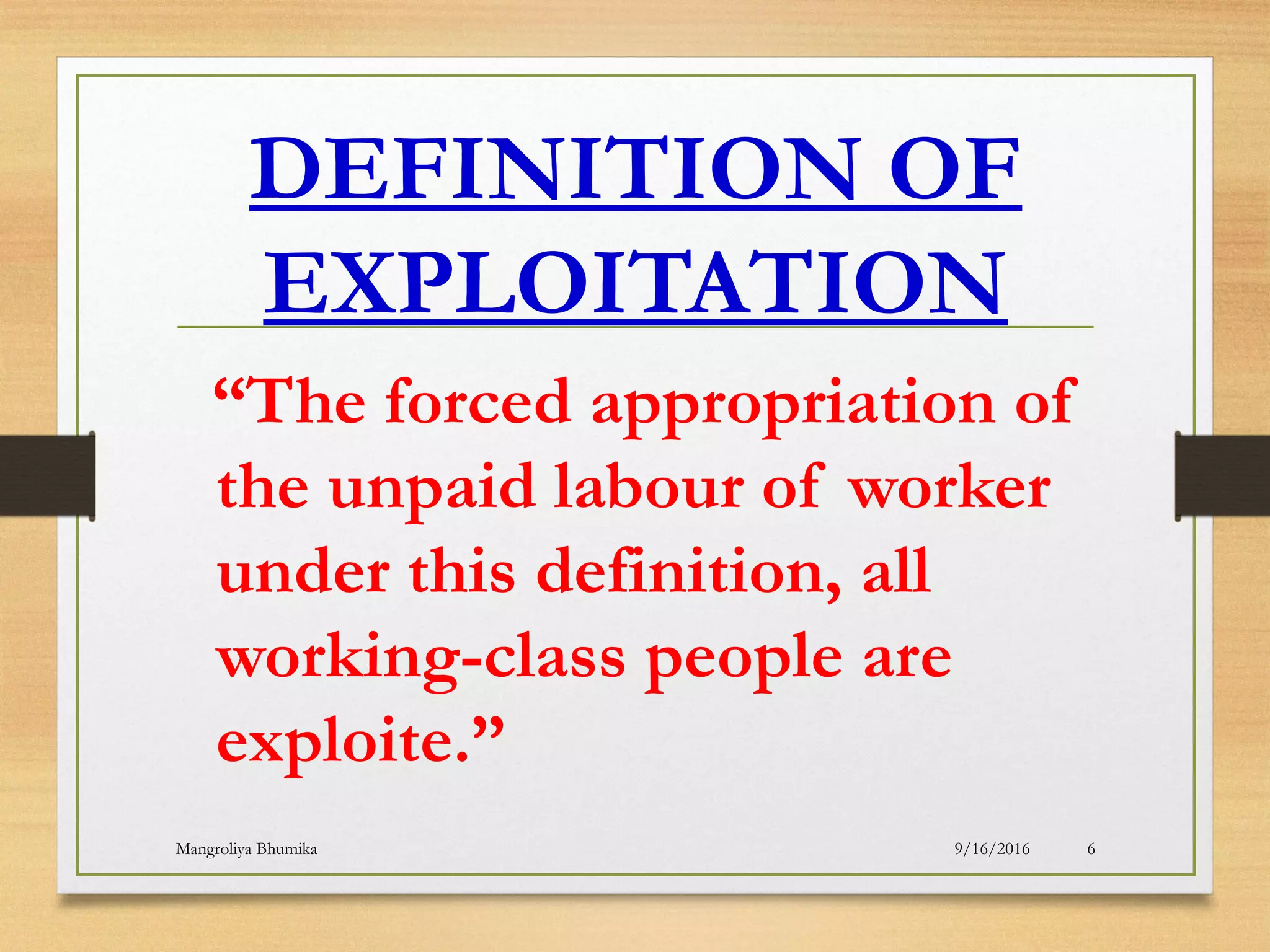 Harassment and exploitation of workplace.bhumika | PPT