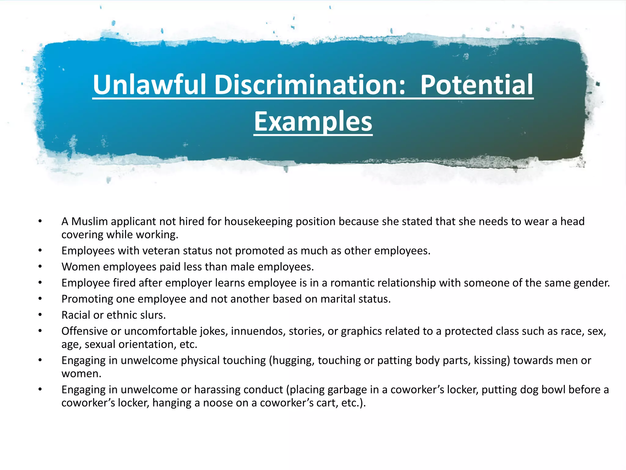Harassment & Discrimination Training | PPTX