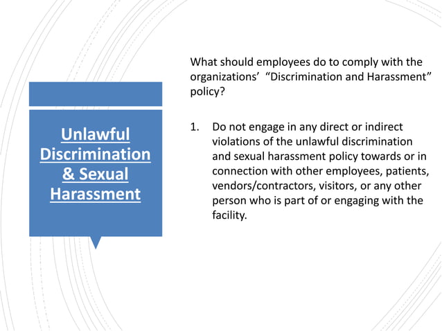 Harassment & Discrimination Training | PPTX