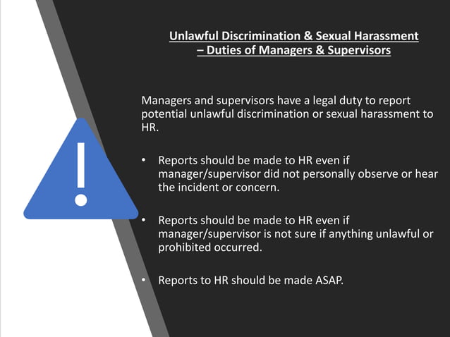 Harassment & Discrimination Training | PPTX
