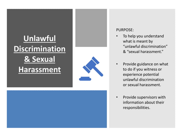 Harassment & Discrimination Training | PPTX