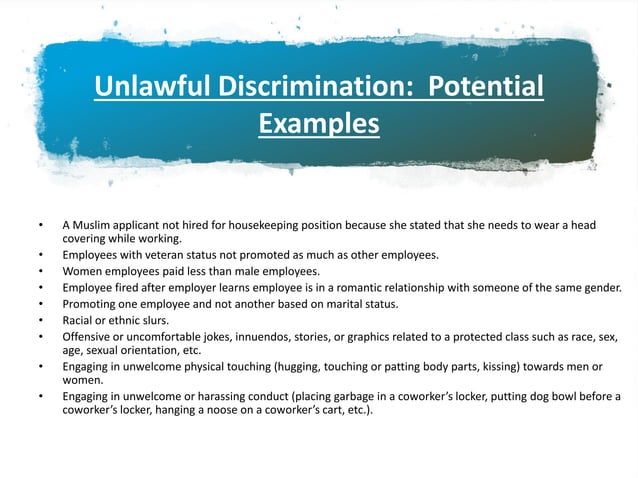Harassment & Discrimination Training | PPTX