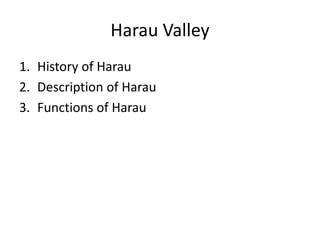Harau valley | PPTX