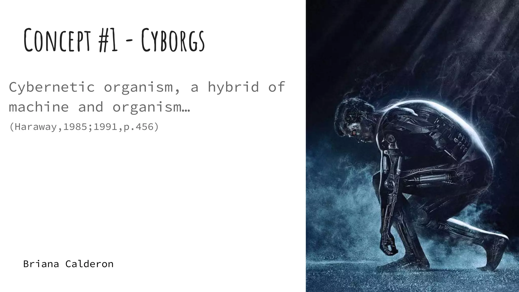 Haraway's cyborg manifesto | PPTX