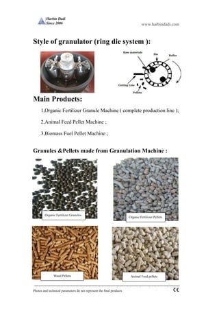 RIng die organic fertilizer granulator | PDF