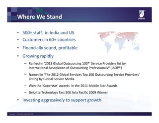 Harbinger systems-corporate-presentation-2013-v1 | PDF