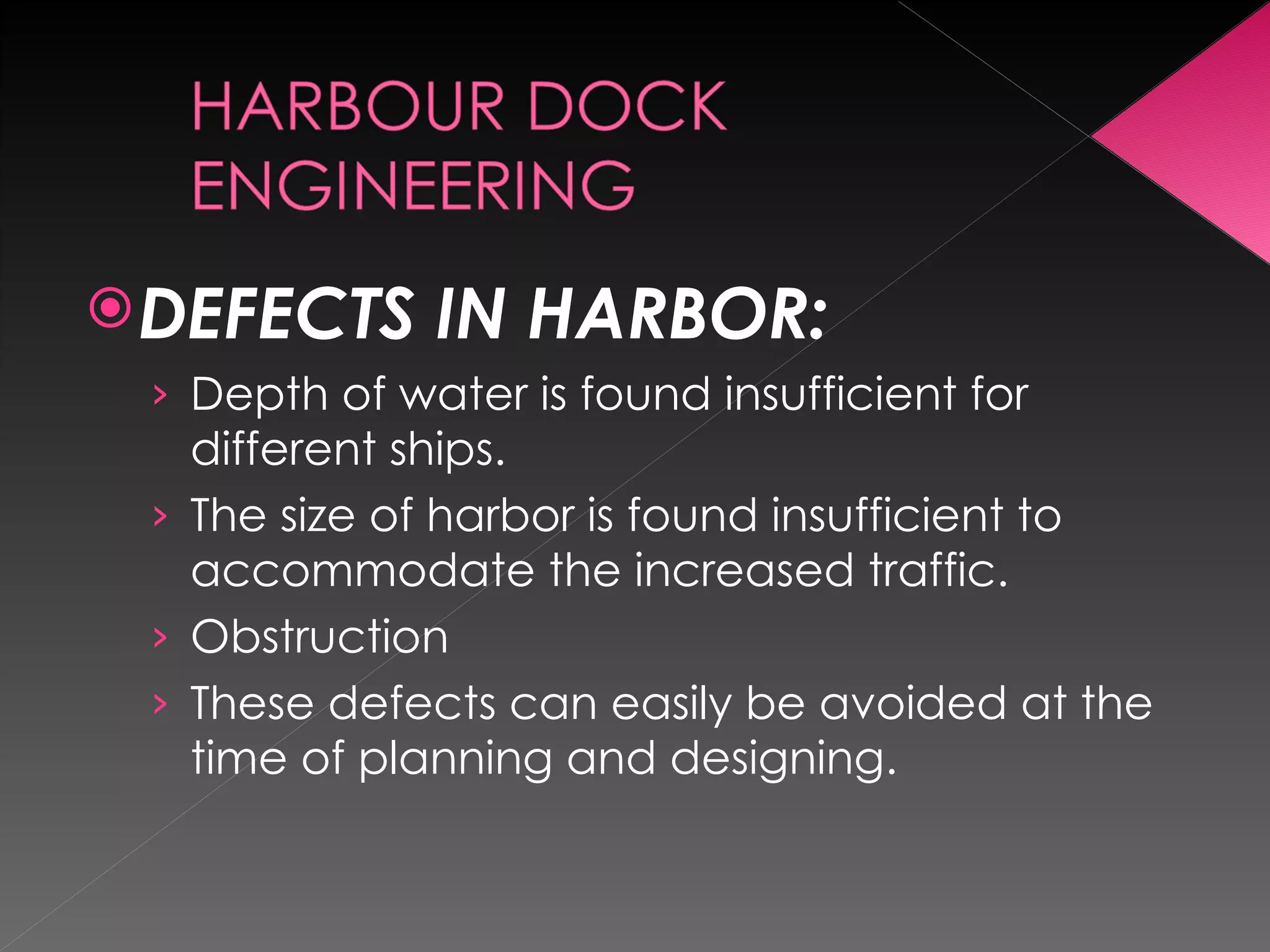 harbor types and site selection | PDF