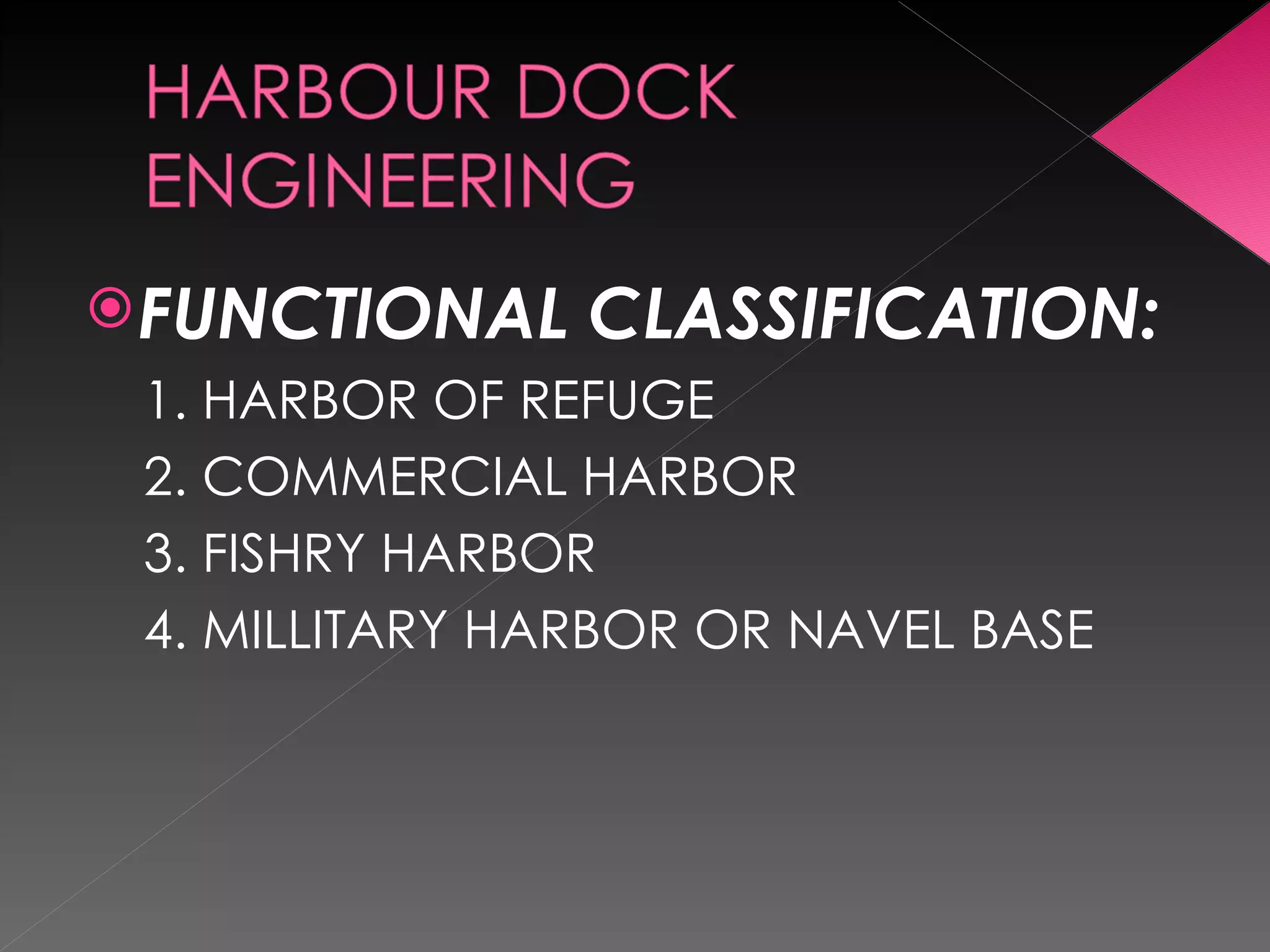 harbor types and site selection | PDF