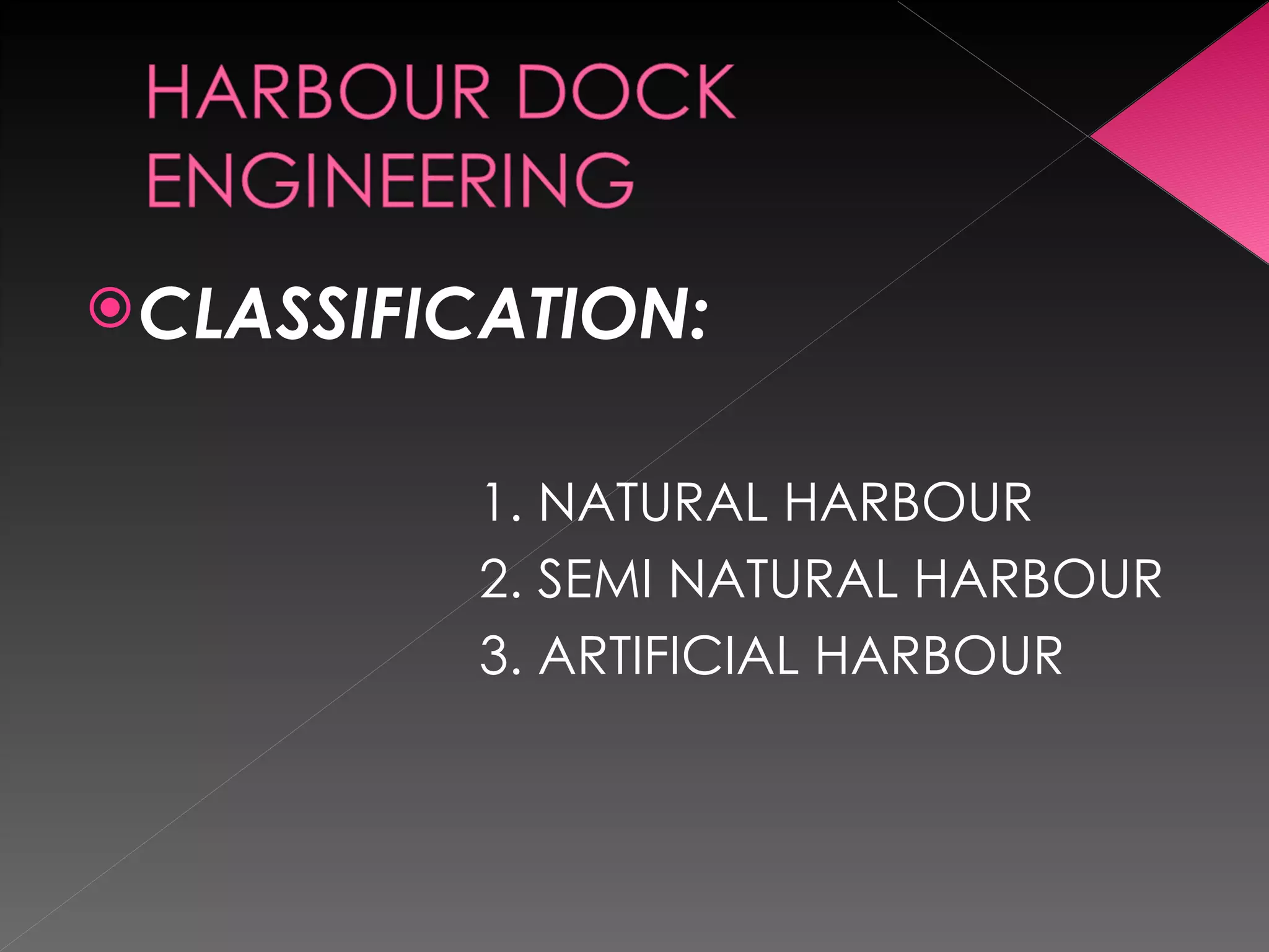 harbor types and site selection | PDF