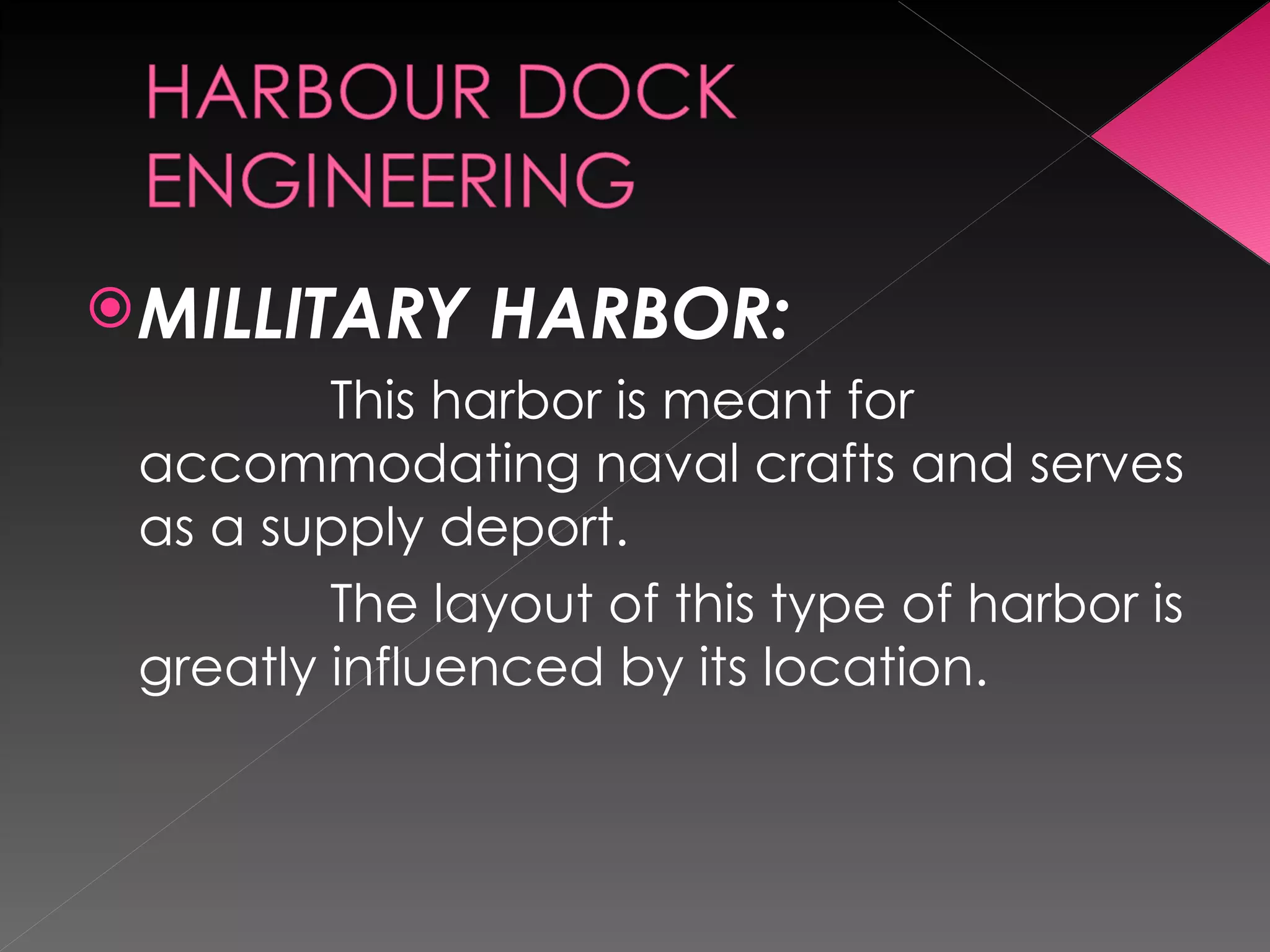 harbor types and site selection | PDF
