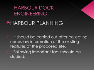 harbor types and site selection | PDF