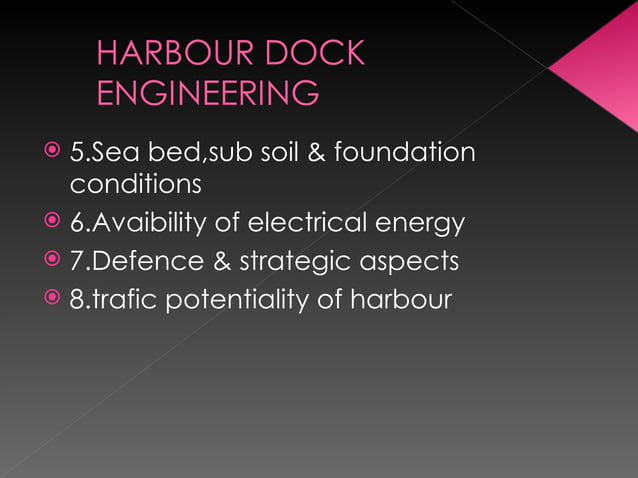 harbor types and site selection | PDF | Cruises | Travel Type