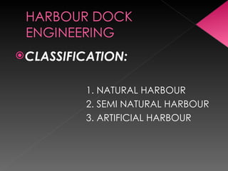 harbor types and site selection | PDF