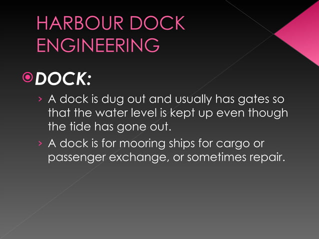 harbor types and site selection | PDF | Cruises | Travel Type