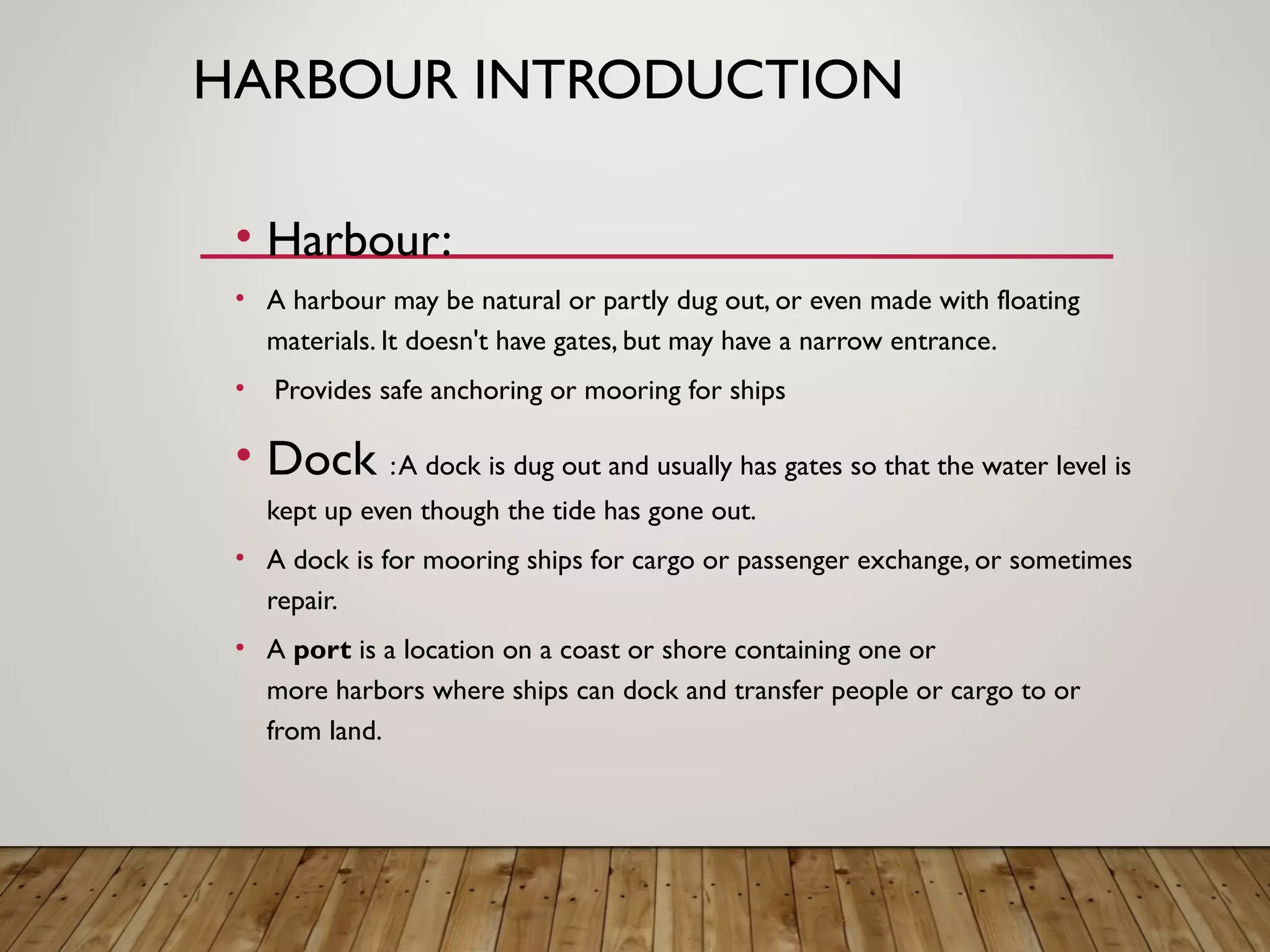 Harbour | PPT