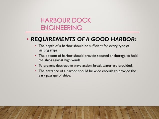 Harbour | PPT | Cruises | Travel Type