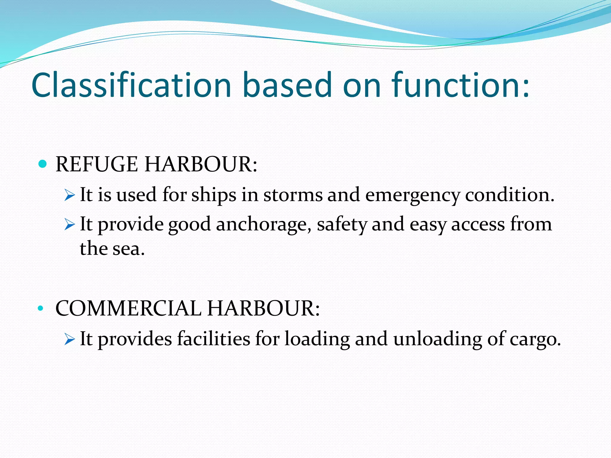 Harbours and docks | PPTX